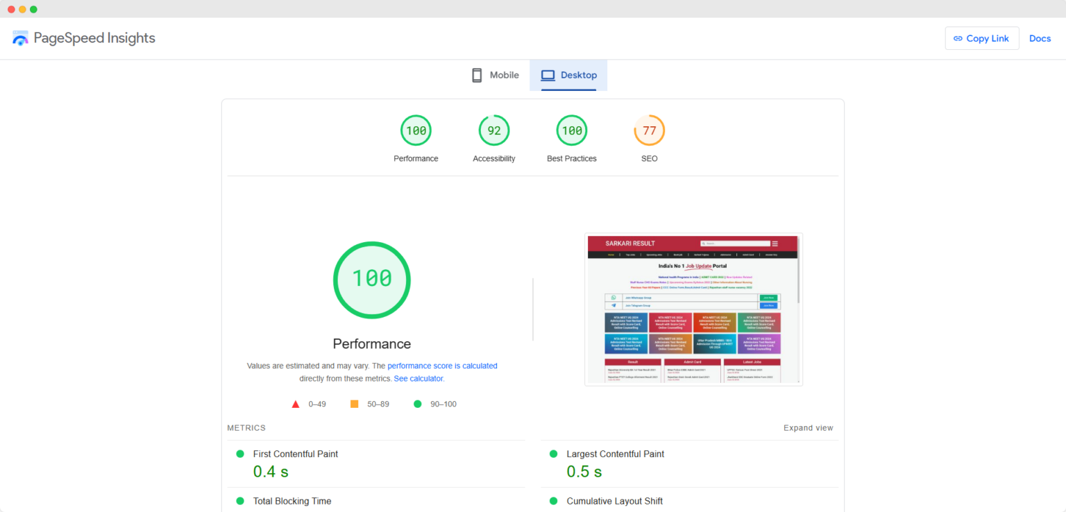 Sarkari Result Website Template | Design a Website Like SarkariResult ...