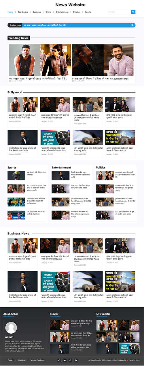 News Website SEO Friendly Website Design For Better Speed & Ranking ...